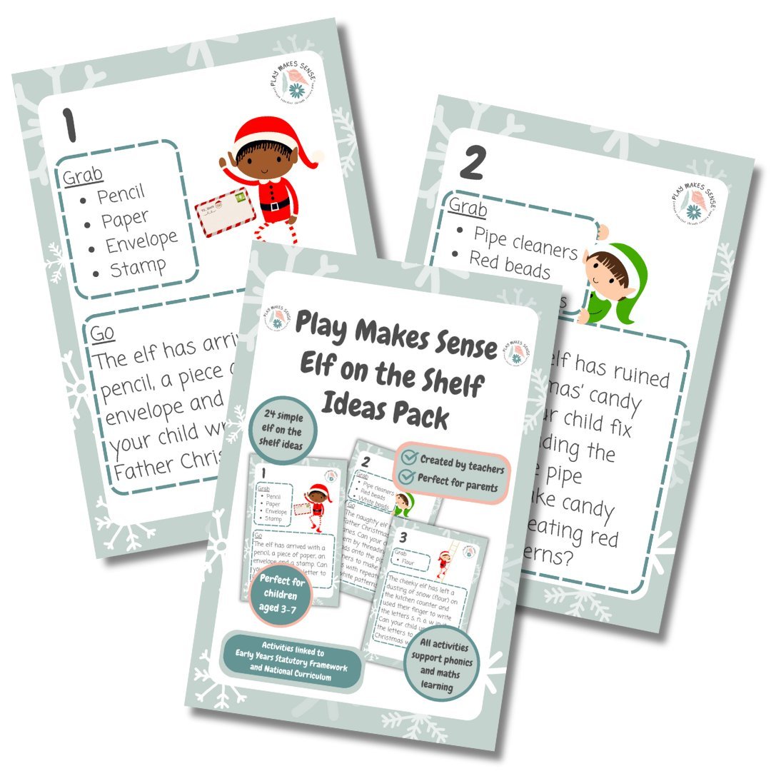 Elf on the Shelf Ideas Pack | 24 Easy Everyday Elf Ideas – Play Makes Sense