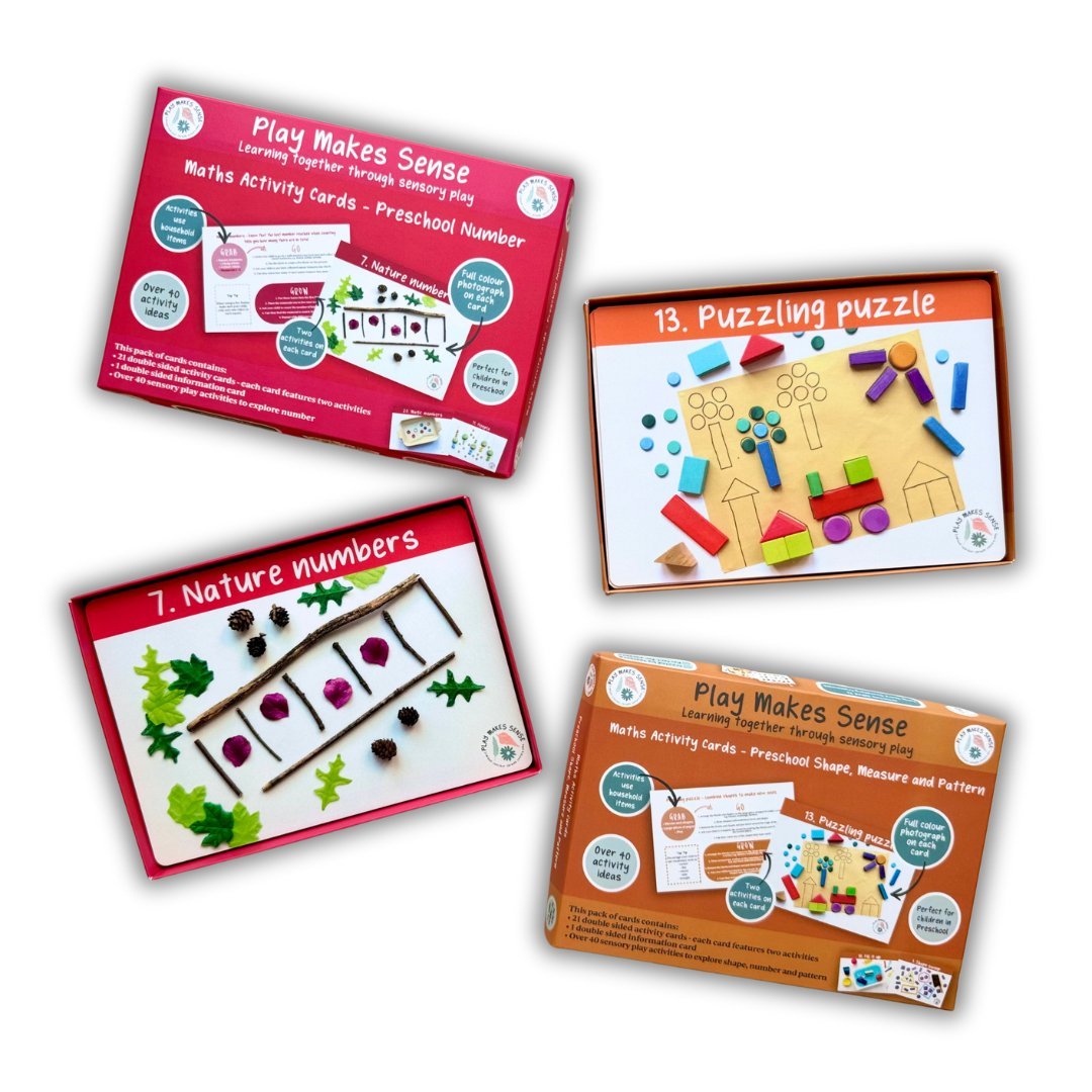 Maths Activity Cards - Preschool Maths Bundle - Play Makes Sense